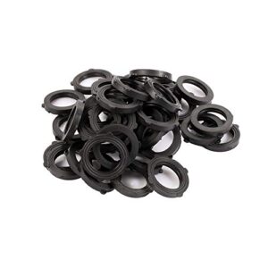 ZKZX Garden Hose Washer Heavy Duty Rubber Washer, Fit All Standard 3/4" Garden Hose Fittings 40PCS (Black)