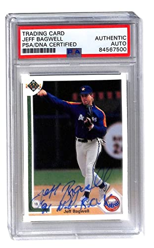 Jeff Bagwell Signed 1991 Upper Deck #755 Autographed w/NL ROY Astros PSA/DNA