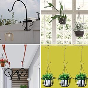 6 Pack 16 inch Extra Large S Hooks Heavy Duty Plant Hanging Hooks Long S Shaped Extension Hooks for Kitchenware,Utensils,Pergola,Closet,Flower Basket,Garden,Patio,Indoor Outdoor Uses