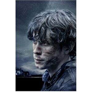 the 100 bob morley as bellamy blake head shot looking on 8 x 10 inch photo