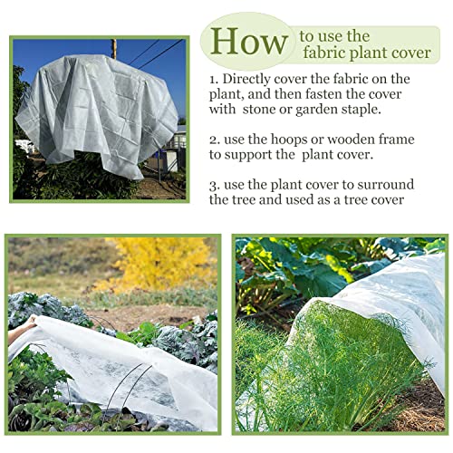 Plant Covers Freeze Protection 10x30ft Floating Row Cover 0.9oz/yd² Plant Covers for Winter Garden Fabric for Cold Sun Protection