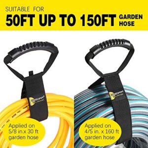 Water Hose Storage Straps (2 Pack) for 50 100 150 ft Water Hose Garden Hose Holder Pool Hose Storage 28" Extension Cord Organizer