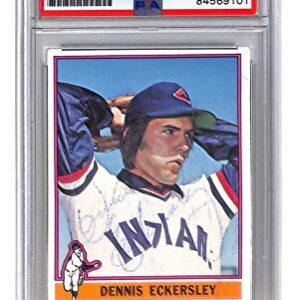 Dennis Eckersley Signed 1976 Topps #98 Autographed Cleveland PSA/DNA *9101