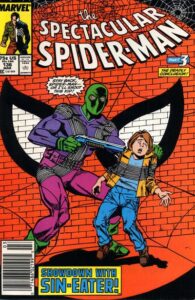 spectacular spider-man, the #136 (newsstand) vf ; marvel comic book | sin-eater