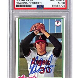 Nolan Ryan Signed 1978 Topps #400 Autographed Angels PSA/DNA *7702