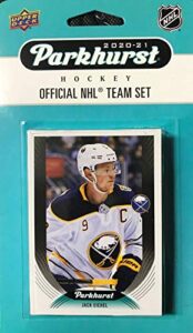 buffalo sabres 2020 2021 upper deck factory sealed 10 card team set with jack eichel and dominik hasek plus