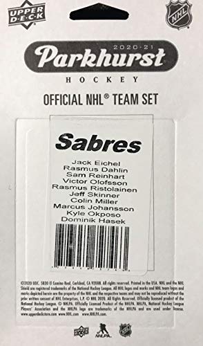 Buffalo Sabres 2020 2021 Upper Deck Factory Sealed 10 Card Team Set with Jack Eichel and Dominik Hasek Plus