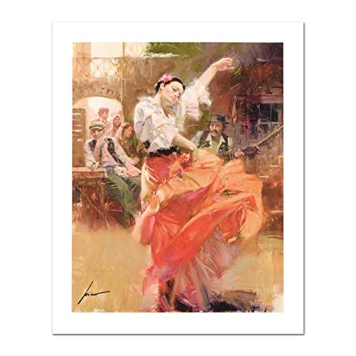 Pino,"Flamenco In Red", Canvas