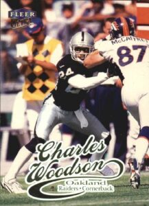 1999 fleer ultra football card #50 charles woodson