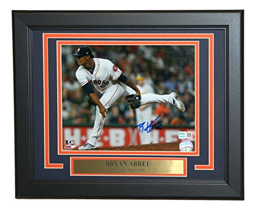 Bryan Abreu Autographed 8x10 Photo Framed Houston Astros TRISTAR