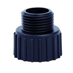 fluentpower 3/4″ standard garden hose fitting for submersible sump pump, convert mnpt 1″ to ght 3/4″ thread