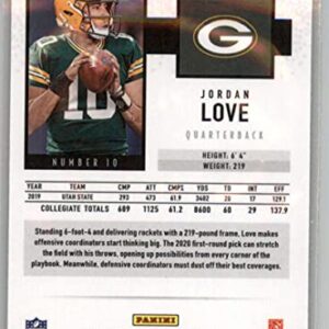 2020 Chronicles Score Update Rookies #444 JORDAN LOVE RC Green Bay Packers Football Trading Card