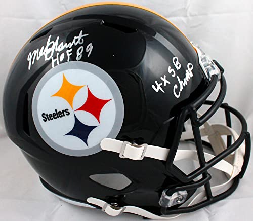 Mel Blount Signed Pittsburgh Steelers F/S Speed Helmet w/HOF 4x SB Champ-Beckett W Hologram Silver