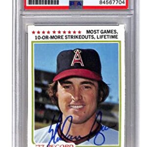 Nolan Ryan Signed 1978 Topps #6 Record Breaker Autographed Angels PSA/DNA