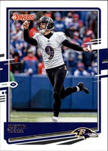 2020 donruss #37 justin tucker baltimore ravens nfl football card nm-mt