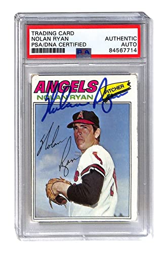 Nolan Ryan Signed 1977 Topps #650 Autographed Angels PSA/DNA