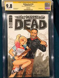 elias chatzoudis original sketch cgc 9.8 signed the walking dead