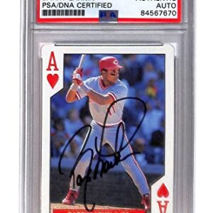 Barry Larkin Signed U.S. Playing Card Co. Autographed Reds PSA/DNA