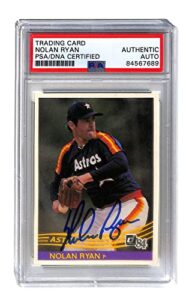 nolan ryan signed 1984 donruss #60 autographed astros psa/dna *7689