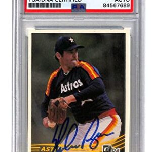 Nolan Ryan Signed 1984 Donruss #60 Autographed Astros PSA/DNA *7689