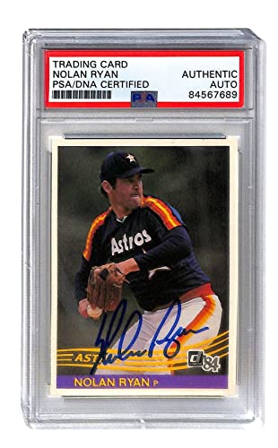 Nolan Ryan Signed 1984 Donruss #60 Autographed Astros PSA/DNA *7689