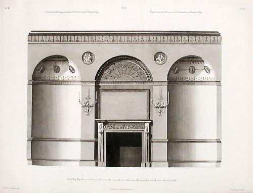 Section of the Chimneyside of the Antichamber in the Principal Story.