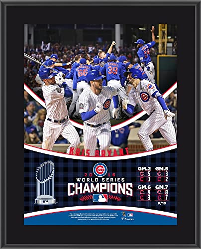 Kris Bryant Chicago Cubs 2016 MLB World Series Champions 10.5" x 13" Sublimated Plaque - MLB Player Plaques and Collages