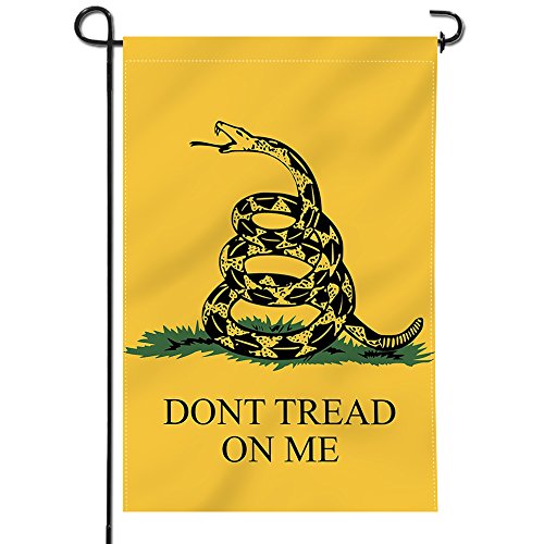 ANLEY Double Sided Premium Garden Flag, Dont Tread On Me Patriotic Garden Flags for Home Decor - Weather Resistant & Double Stitched Yard Flags - 18 x 12.5 Inch