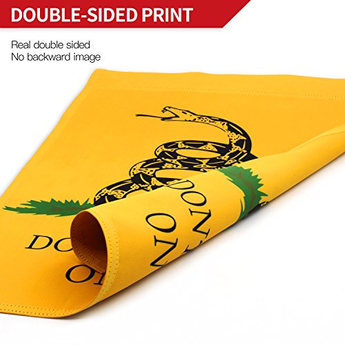 ANLEY Double Sided Premium Garden Flag, Dont Tread On Me Patriotic Garden Flags for Home Decor - Weather Resistant & Double Stitched Yard Flags - 18 x 12.5 Inch