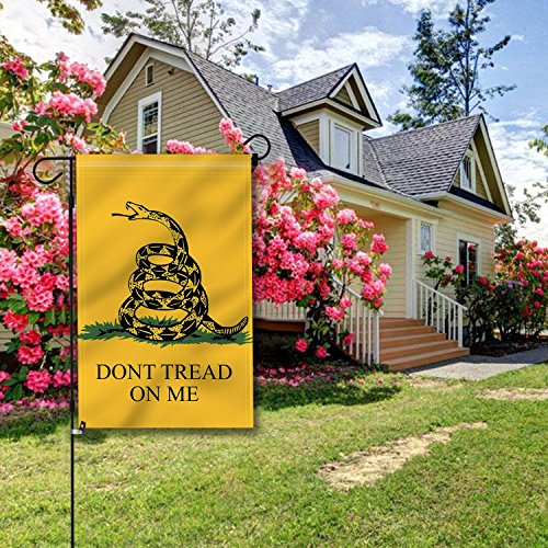 ANLEY Double Sided Premium Garden Flag, Dont Tread On Me Patriotic Garden Flags for Home Decor - Weather Resistant & Double Stitched Yard Flags - 18 x 12.5 Inch