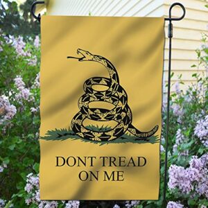 ANLEY Double Sided Premium Garden Flag, Dont Tread On Me Patriotic Garden Flags for Home Decor - Weather Resistant & Double Stitched Yard Flags - 18 x 12.5 Inch