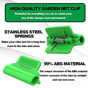 Greenhouse Clamps for 1/2-1/4 inch Greenhouse Hoops, Garden Support Frame,Grow Tunnel,Plant Support Garden Stakes.for Fixing Plant Cover ,Greenhouse Plastic Sheeting,Film Row Cover,Garden net.(30pcs)