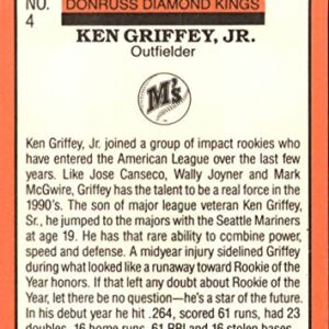 1990 Donruss #4 Ken Griffey Jr. DK - NM-MT