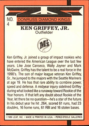 1990 Donruss #4 Ken Griffey Jr. DK - NM-MT