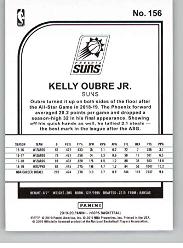 2019-20 NBA Hoops Basketball #156 Kelly Oubre Jr. Phoenix Suns Official NBA Trading Card From Panini America