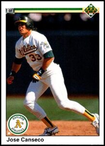 1990 upper deck #66 jose canseco nm-mt oakland athletics officially licensed mlb baseball trading card