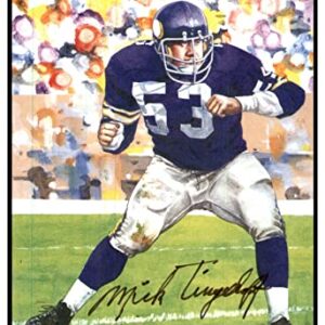 Mick Tingelhoff Signed Goal Line Art Card GLAC Autographed Vikings PSA/DNA