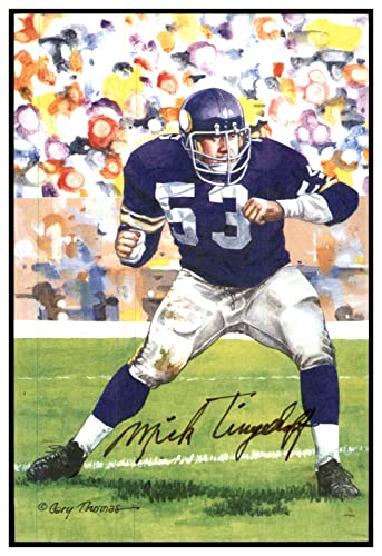 Mick Tingelhoff Signed Goal Line Art Card GLAC Autographed Vikings PSA/DNA