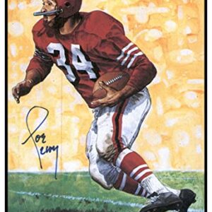 Joe Perry Signed Goal Line Art Card GLAC Autographed 49ers PSA/DNA