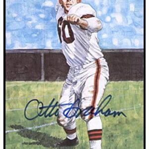 Otto Graham Signed Goal Line Art Card GLAC Autographed Browns PSA/DNA