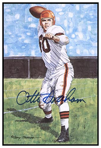 Otto Graham Signed Goal Line Art Card GLAC Autographed Browns PSA/DNA