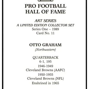 Otto Graham Signed Goal Line Art Card GLAC Autographed Browns PSA/DNA