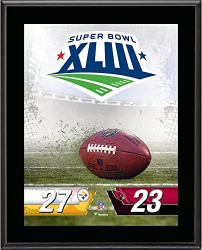 Pittsburgh Steelers vs. Arizona Cardinals Super Bowl XLIII 10.5" x 13" Sublimated Plaque - NFL Team Plaques and Collages