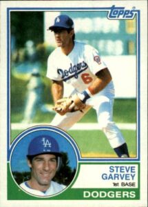 1983 topps baseball card #610 steve garvey