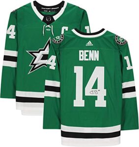 jamie benn dallas stars autographed green adidas authentic jersey – autographed nhl jerseys