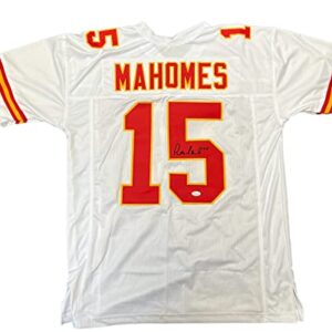 Patrick Mahomes Kansas City Chiefs Signed Autograph Custom Jersey White JSA Certified