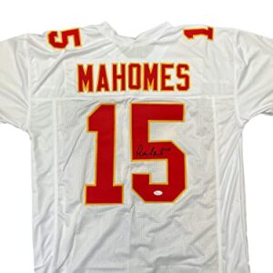 Patrick Mahomes Kansas City Chiefs Signed Autograph Custom Jersey White JSA Certified