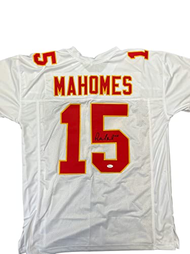 Patrick Mahomes Kansas City Chiefs Signed Autograph Custom Jersey White JSA Certified