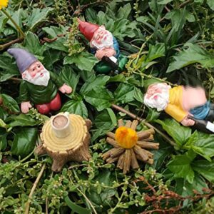 YARCHONN Miniature Garden Gnomes Ornament Outdoor, Resin Elf Statue, Funny Gnome Fairy Garden Accessories for Patio, Yard, Lawn or Home Garden Decorations, (6PK Drunking Theme)