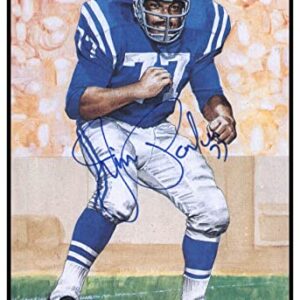 Jim Parker Signed Goal Line Art Card GLAC Autographed Colts PSA/DNA